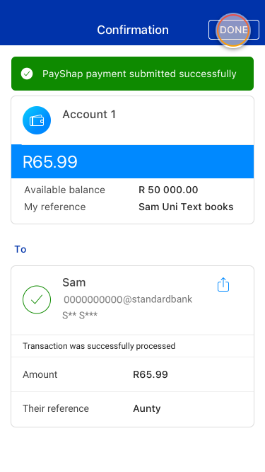 How to make PayShap payments | Standard Bank