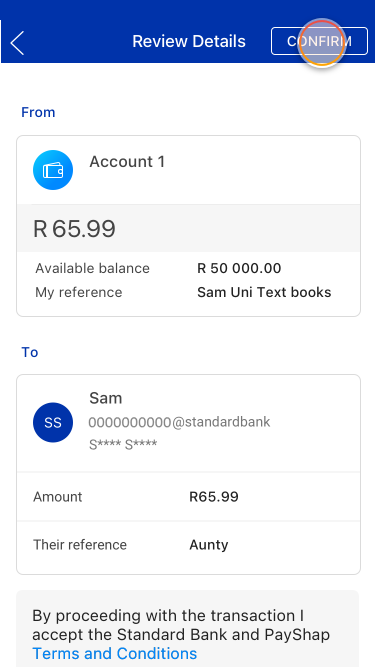 How to make PayShap payments | Standard Bank