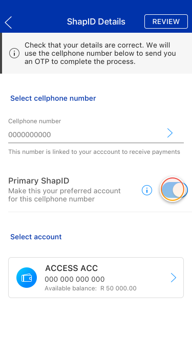 Register to receive PayShap payments | Standard Bank
