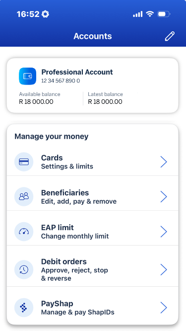 Take a quick tour of the banking app | Standard Bank