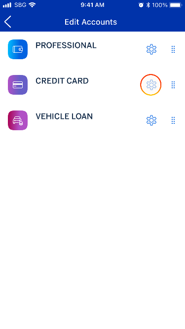 Edit your app account views | Standard Bank