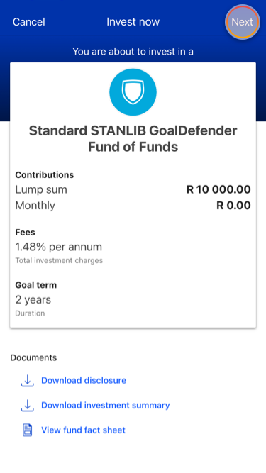Save & Invest add-on | Standard Bank