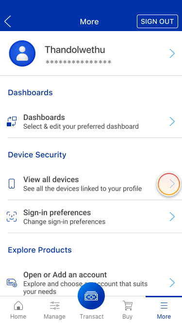 Unlink the app from your device | Standard Bank