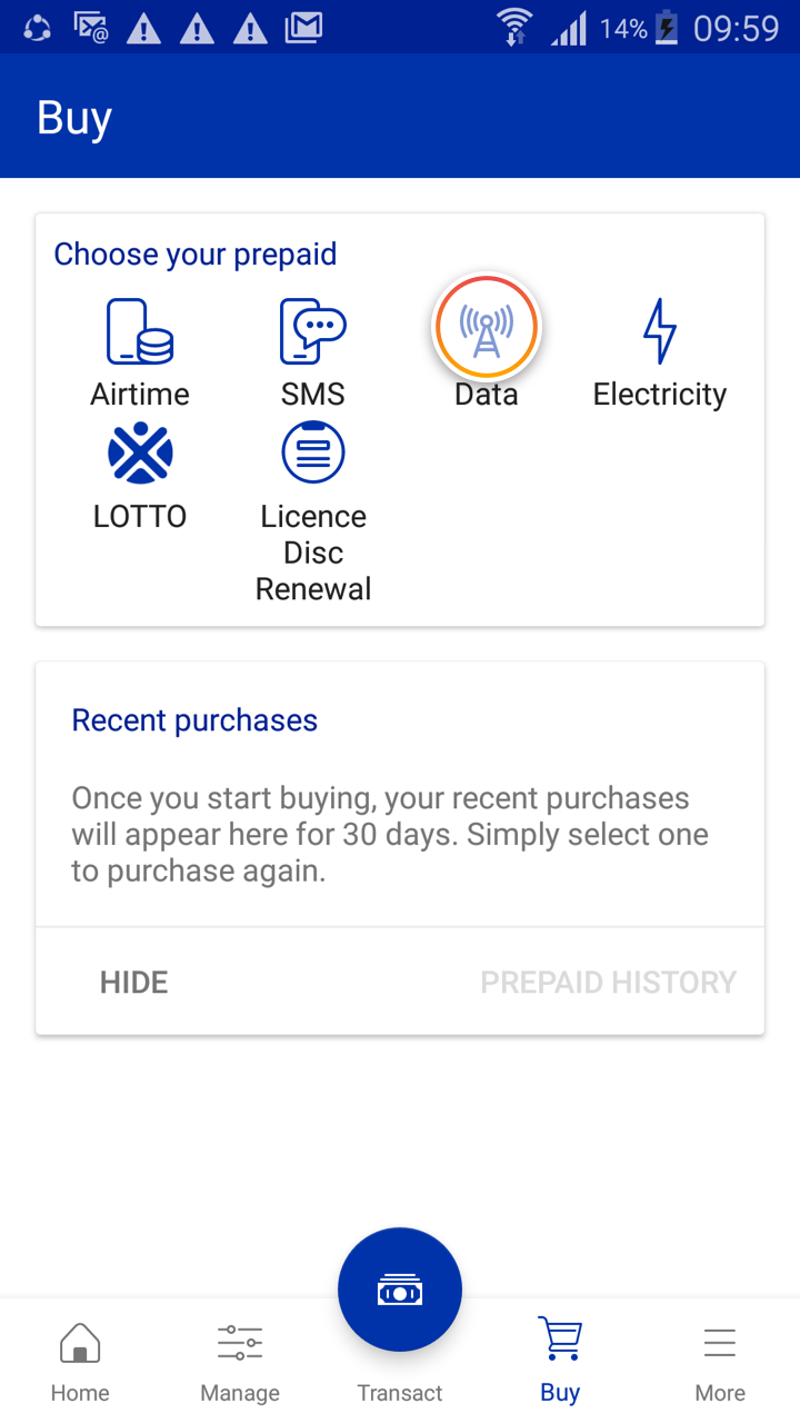 How to buy data on the Banking App | Standard Bank