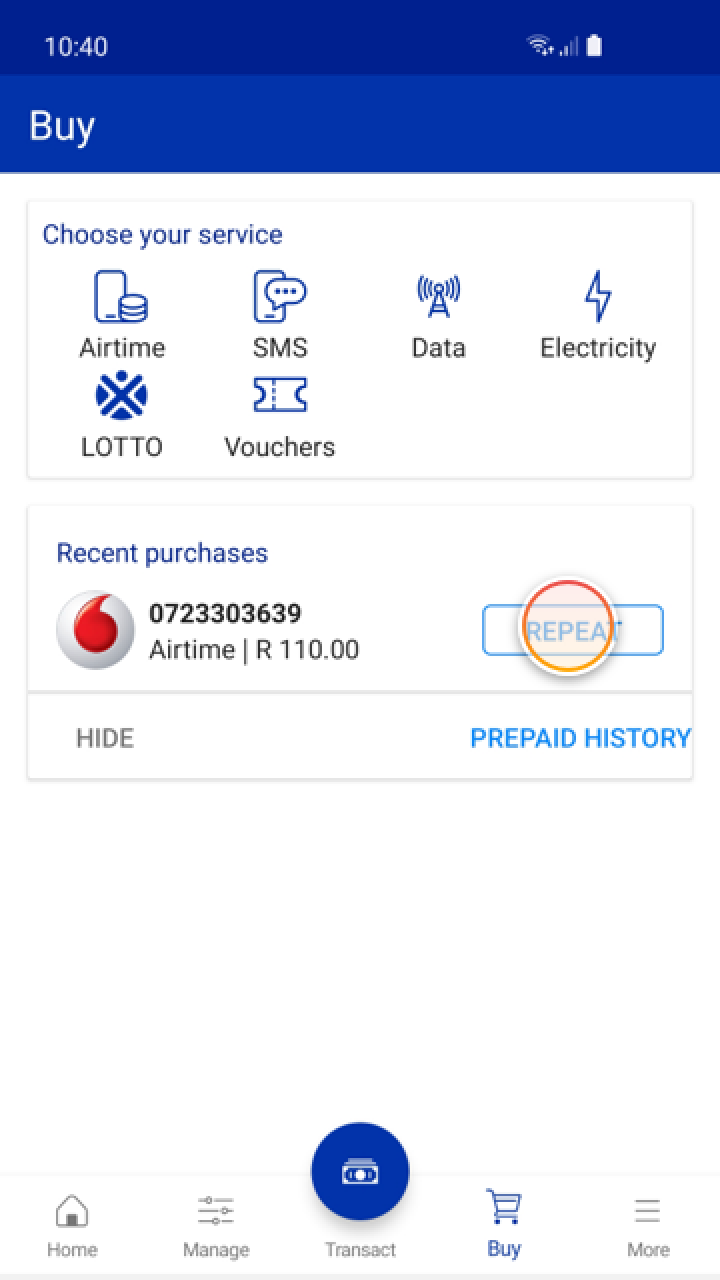 How to make prepaid purchases | Standard Bank