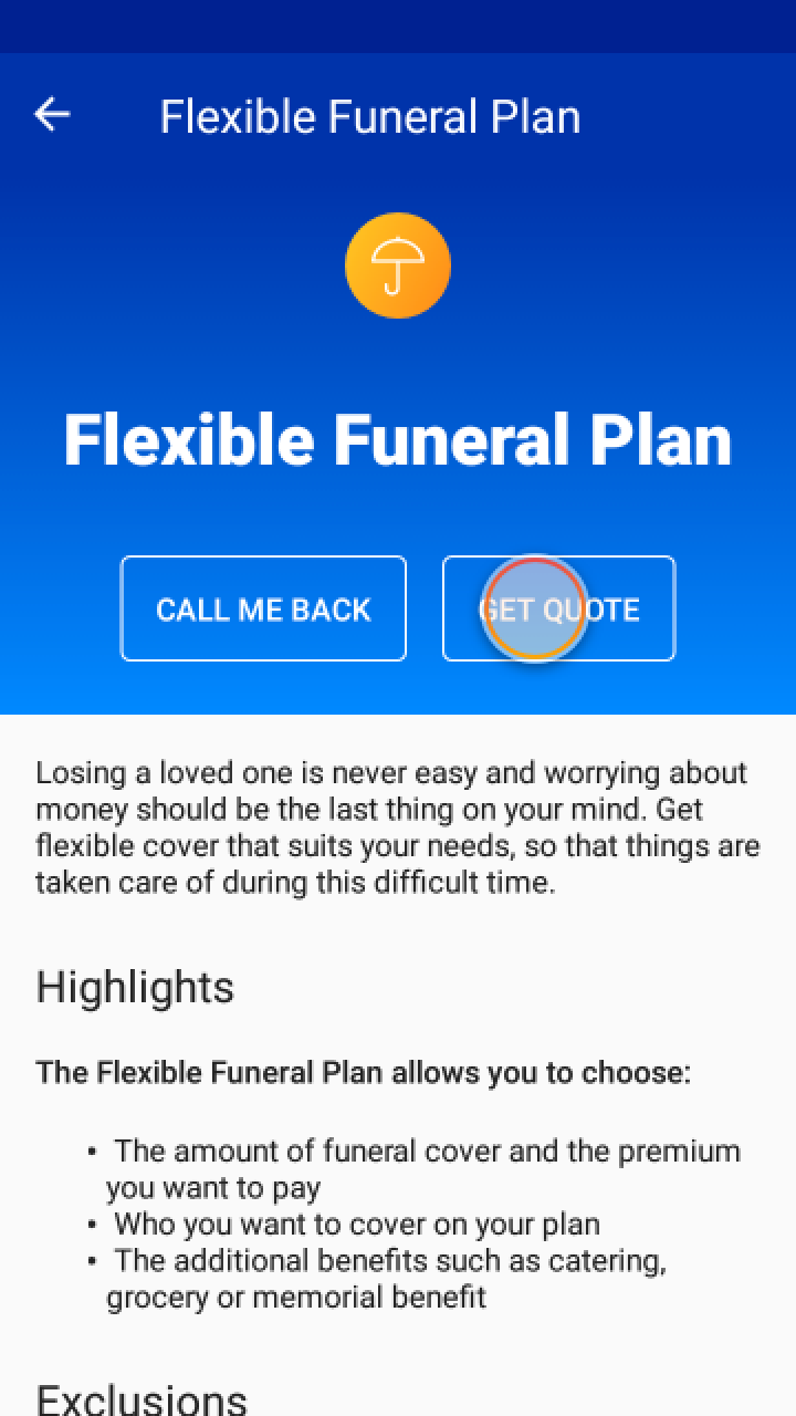 Get a Flexible Funeral Plan quote | Standard Bank