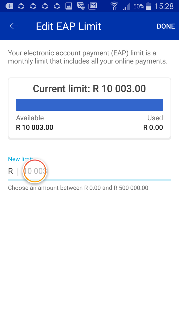 How to change your EAP limit | Standard Bank