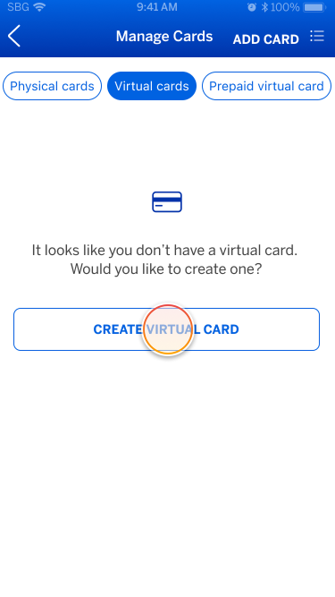How to create Virtual Cards | Standard Bank