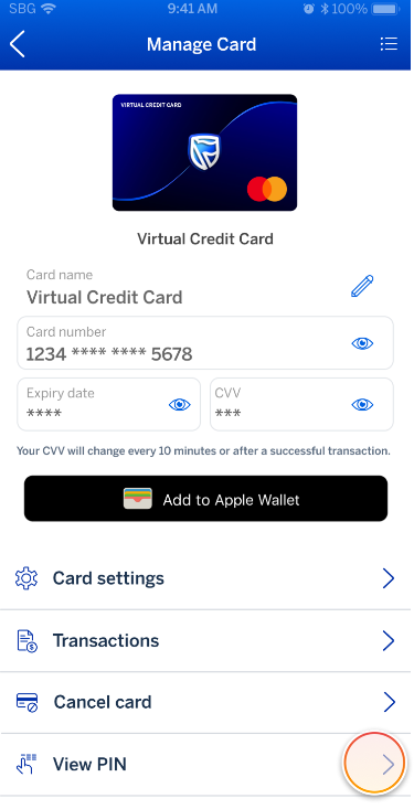 How to create Virtual Cards | Standard Bank