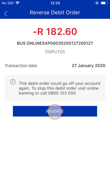 How to reverse a debit order | Standard Bank