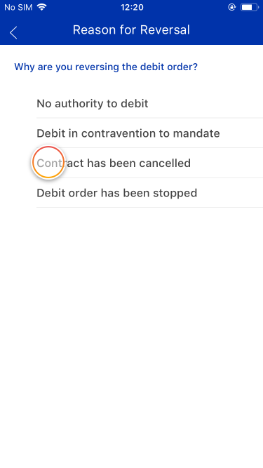 How to reverse a debit order | Standard Bank