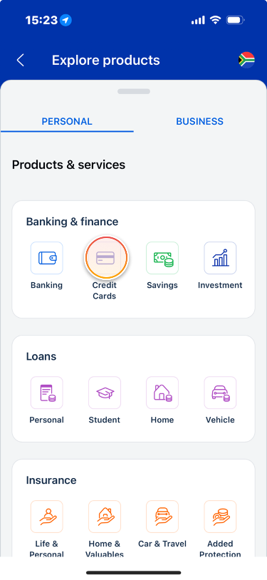 How to apply for a Credit Card on the app | Standard Bank