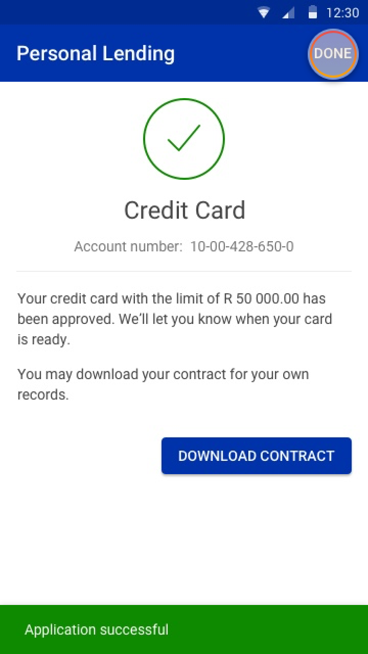 How to apply for a credit card on the App | Standard Bank