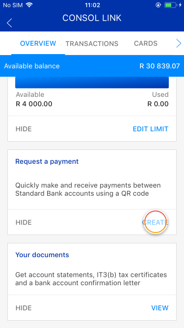Receive a payment using a QR code | Standard Bank