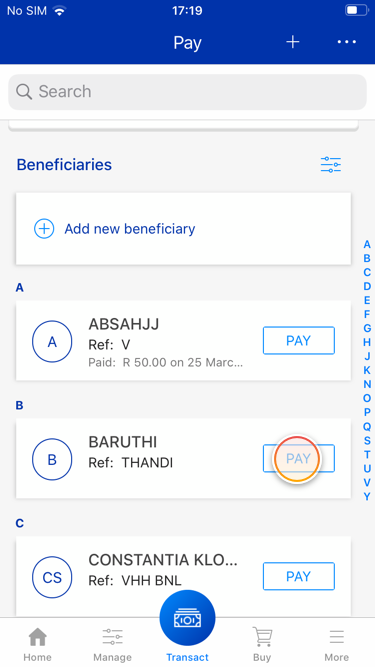 Set up a proof of payment | Standard Bank