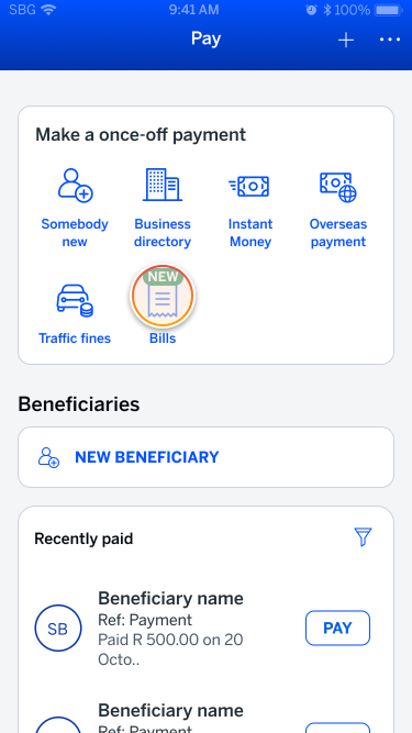 Pay your bills on the Banking App | Standard Bank