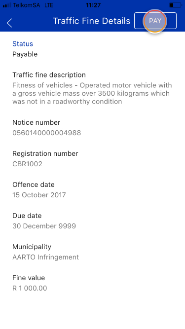 How to pay your traffic fines on the app | Standard Bank