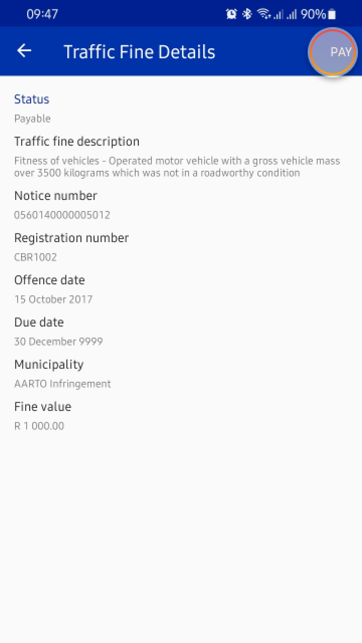 How to pay your traffic fines on the app | Standard Bank