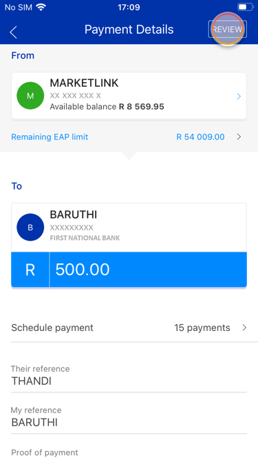 Set up scheduled payments | Standard Bank
