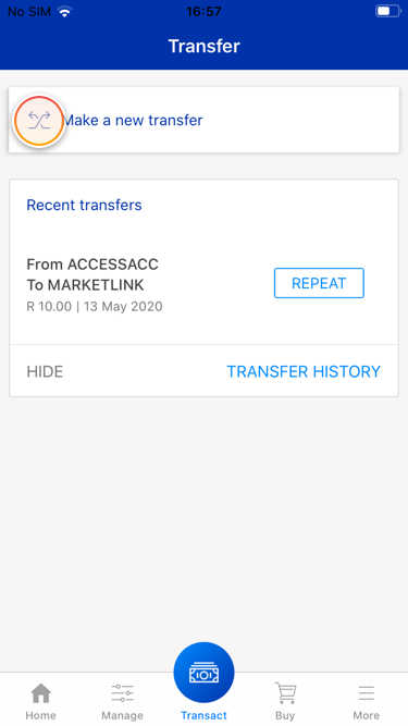 How to make inter-account transfers | Standard Bank