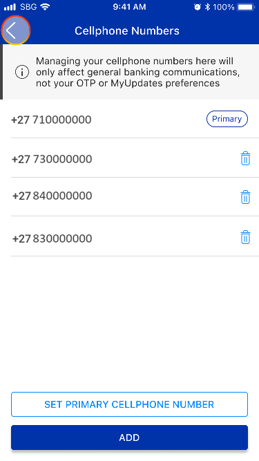 How to manage your contact details | Standard Bank