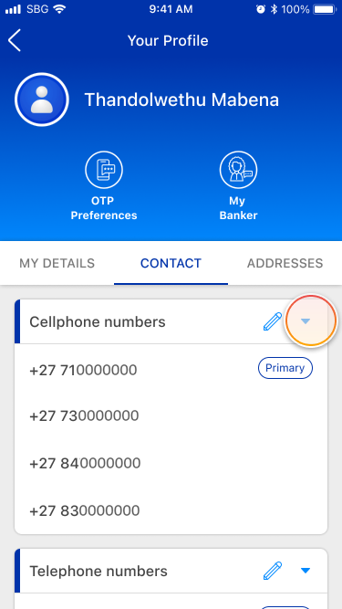 How to manage your contact details | Standard Bank