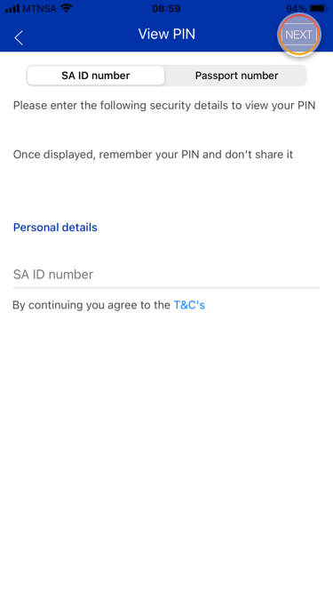 How to view your card PIN on the app | Standard Bank