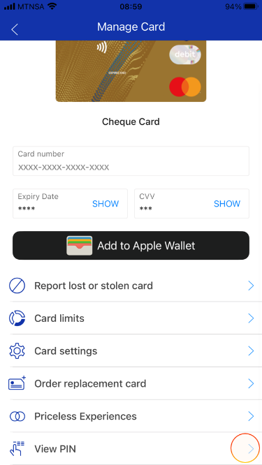How to manage your card on the app | Standard Bank